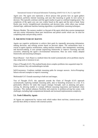 AI AGENTS Generative AI Cognitive architecture | PDF