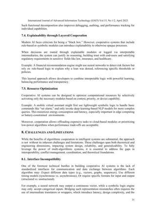 A CONCEPTUAL FRAMEWORK FOR THE COOPERATION OF AI ALGORITHMS IN INTELLIGENT SYSTEMS | PDF