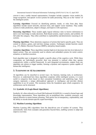 A CONCEPTUAL FRAMEWORK FOR THE COOPERATION OF AI ALGORITHMS IN INTELLIGENT SYSTEMS | PDF