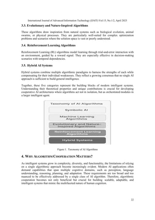 ACONCEPTUAL FRAMEWORK FOR THE COOPERATION OFAI ALGORITHMS IN ...