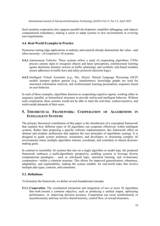 ACONCEPTUAL FRAMEWORK FOR THE COOPERATION OFAI ALGORITHMS IN ...