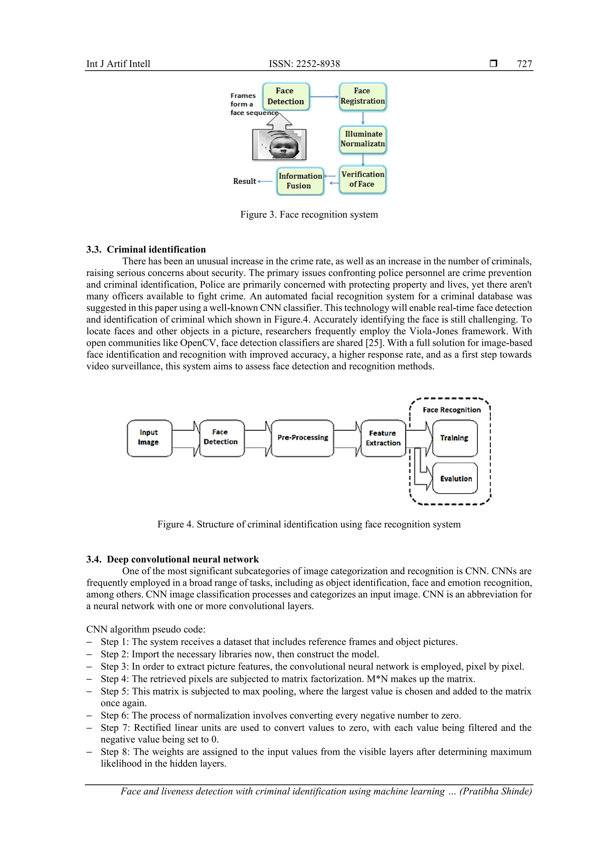 Face And Liveness Detection With Criminal Identification Using Machine Learning And Image