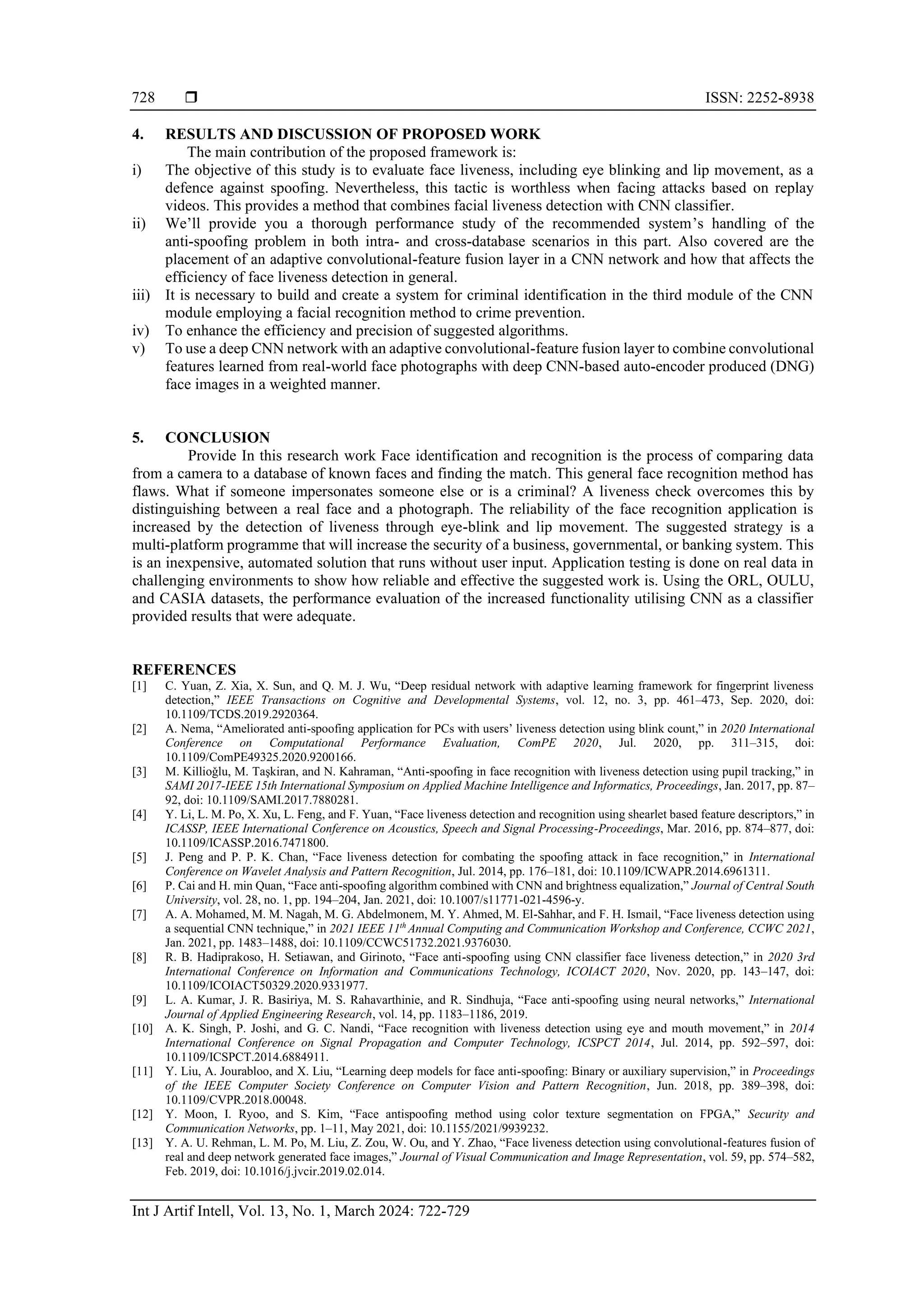 Face and liveness detection with criminal identification using machine ...