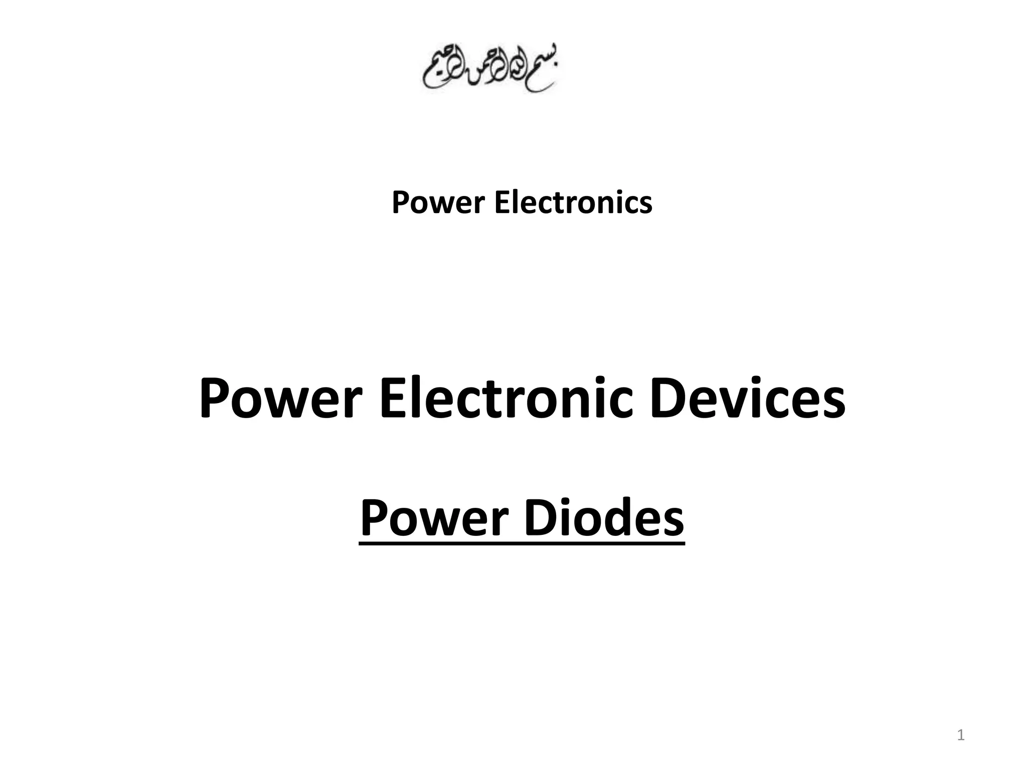 Power Electronics | PPTX
