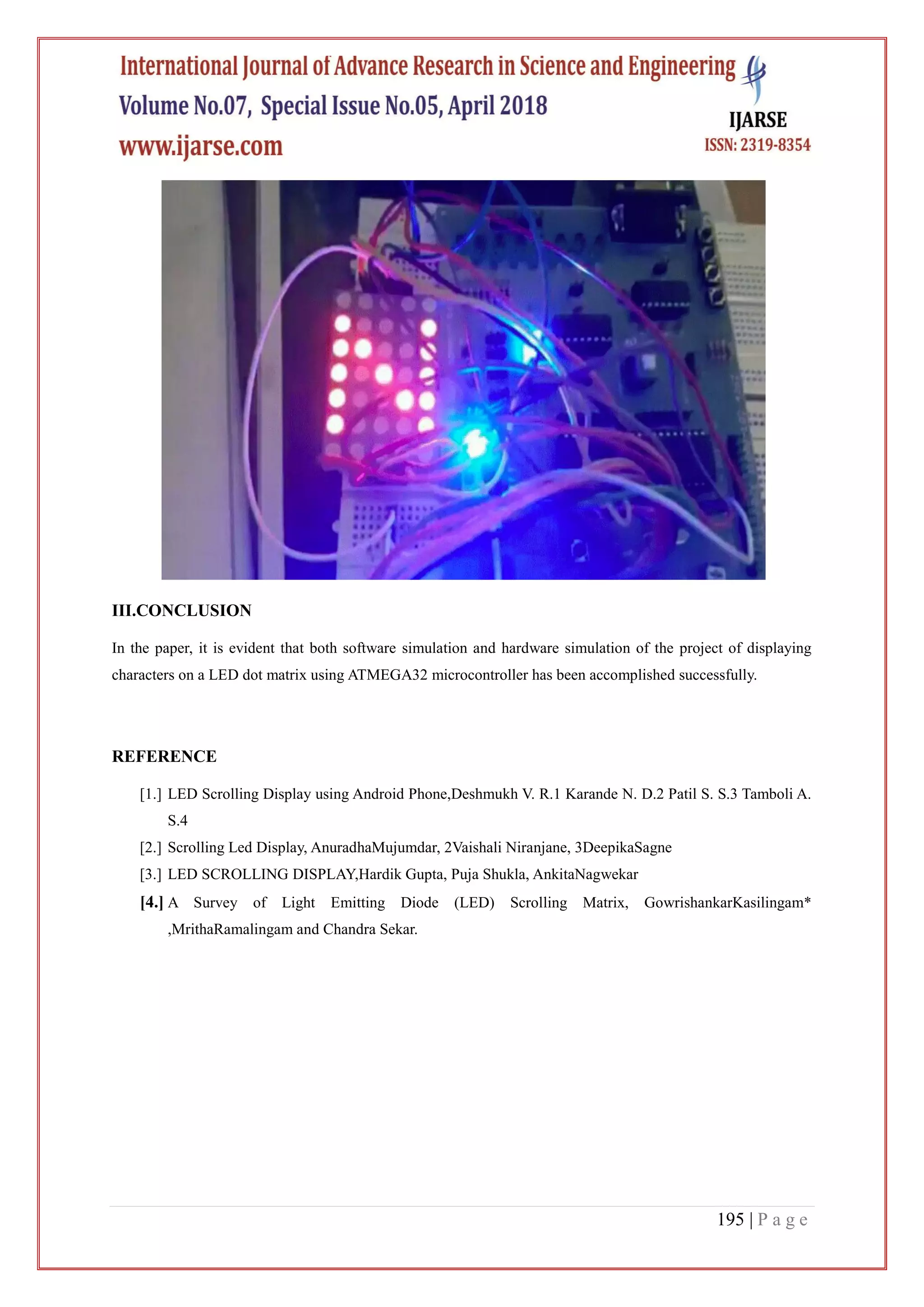 LED MATRIX SCROLLING | PDF | Computing | Technology & Computing