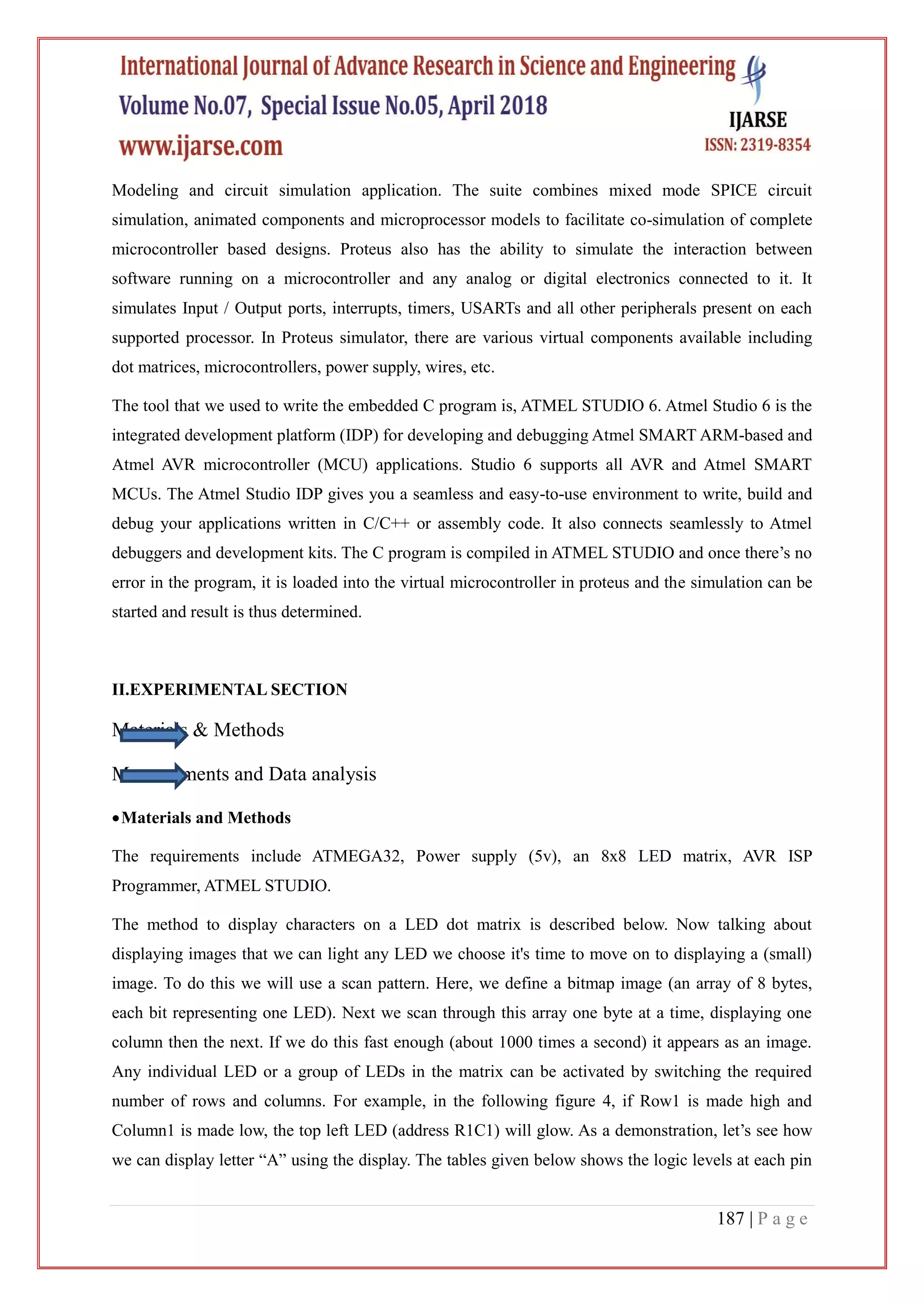 LED MATRIX SCROLLING | PDF