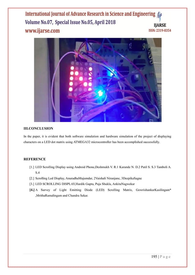 LED MATRIX SCROLLING | PDF | Computing | Technology & Computing