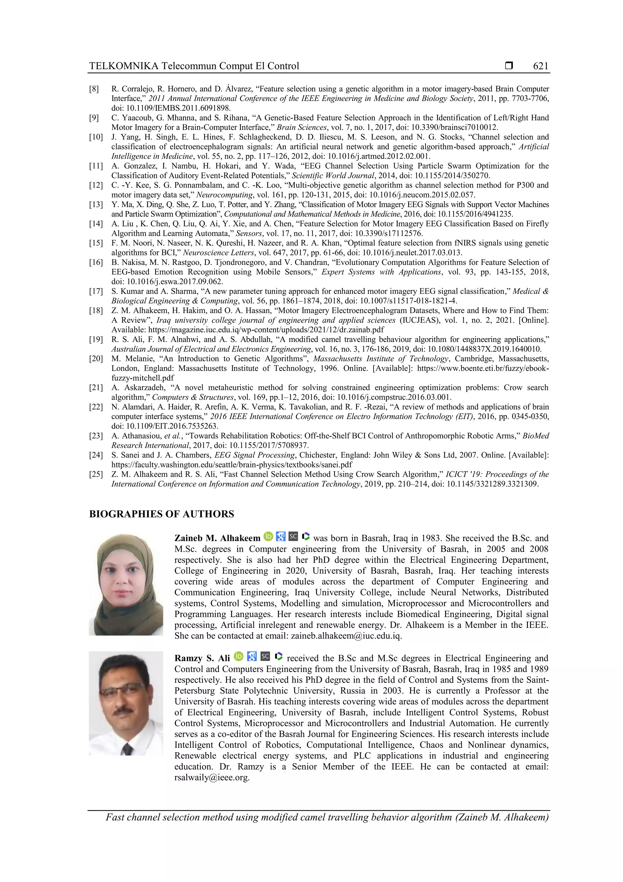 Fast channel selection method using modified camel travelling behavior algorithm | PDF