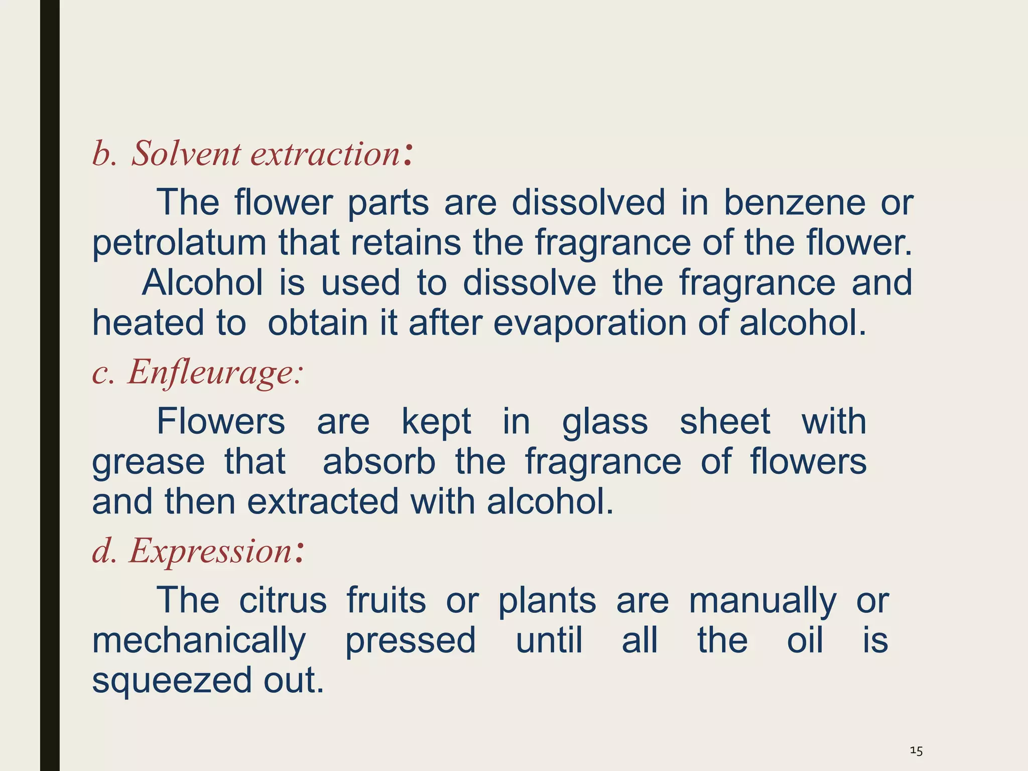 Perfumes: Types and their applications | PPTX