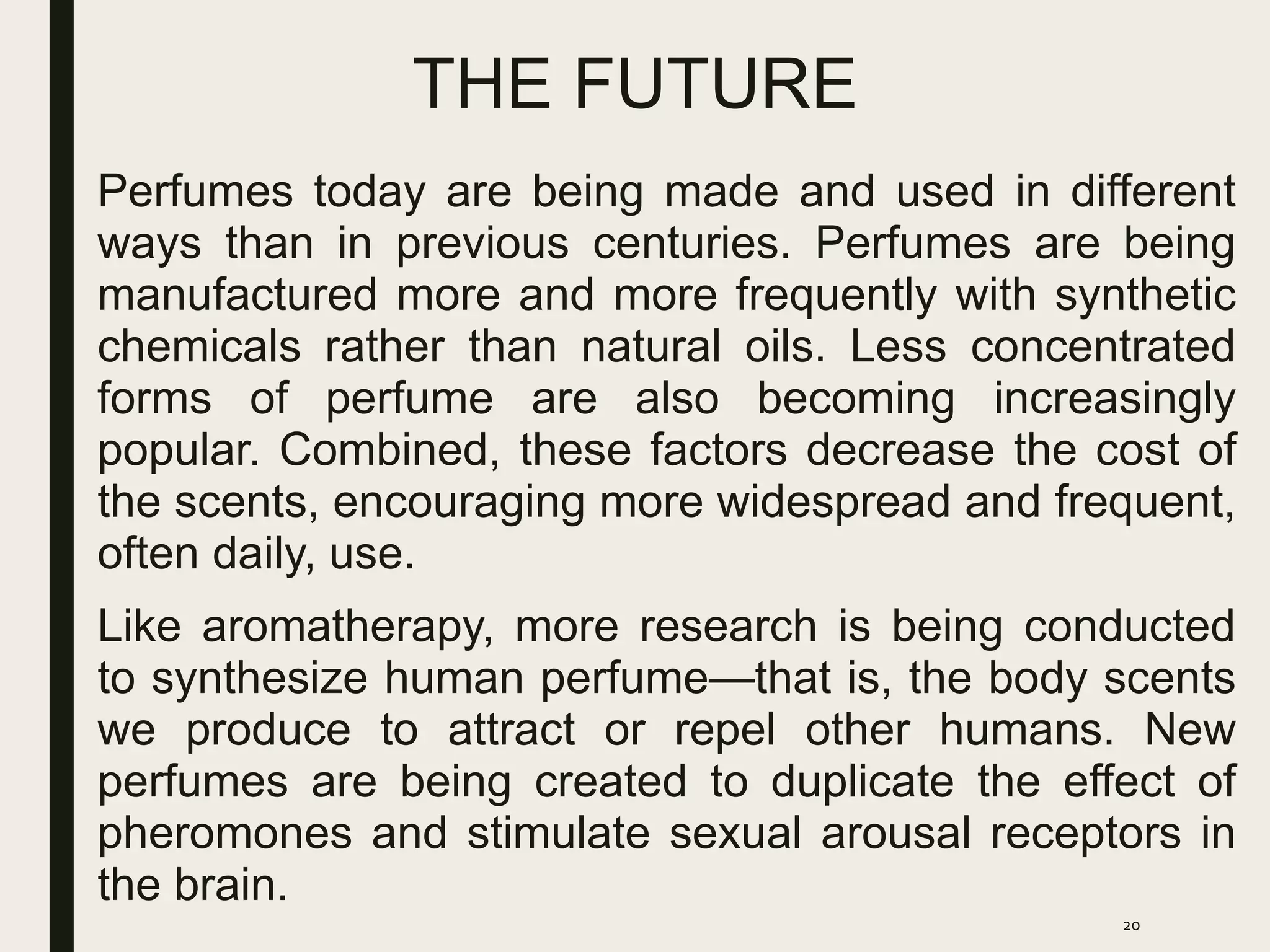 Perfumes: Types and their applications | PPTX