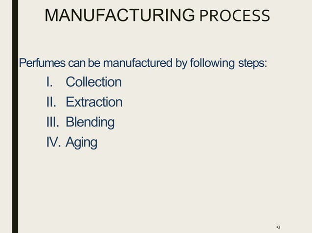 Perfumes: Types and their applications | PPTX