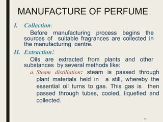 Perfumes: Types and their applications | PPTX