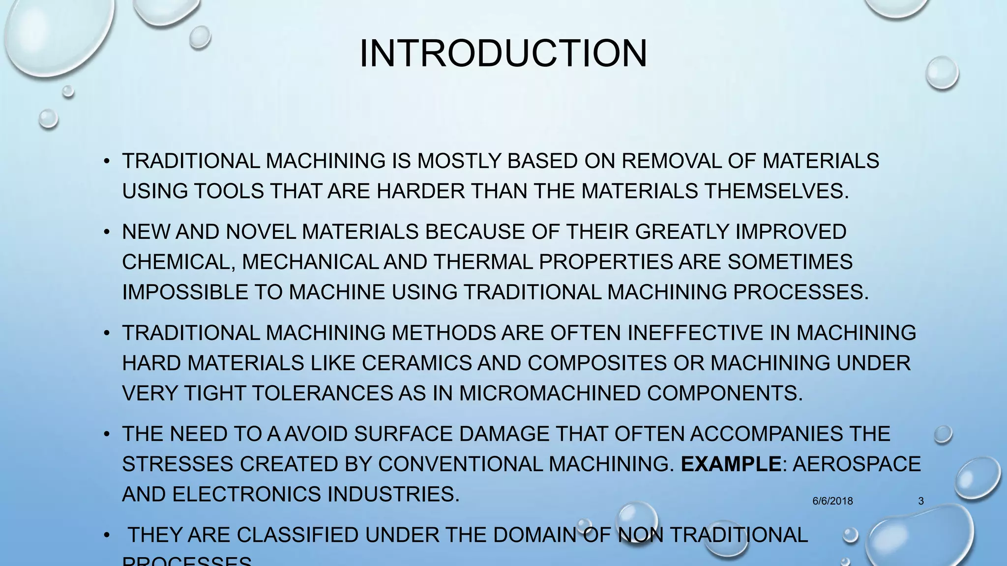 non traditional machining | PPTX