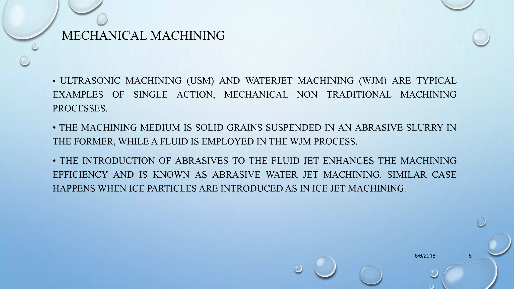 non traditional machining | PPTX