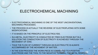 non traditional machining | PPTX