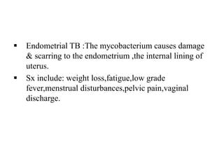 endometrial TB and erosive gastritis | PPT