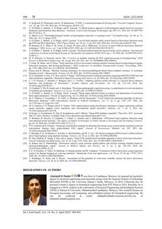 Hypovigilance detection based on analysis and binary classification of ...