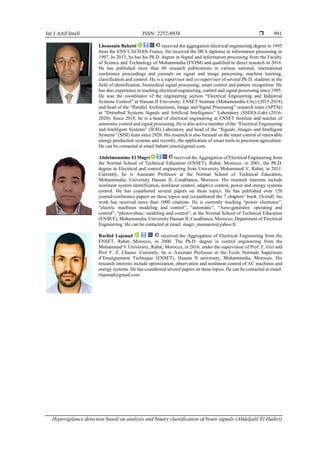 Hypovigilance detection based on analysis and binary classification of ...