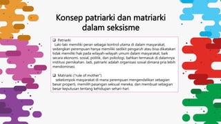 POWERPOINT ILSOS MENGENAI KESETARAAN GENDER | PPT