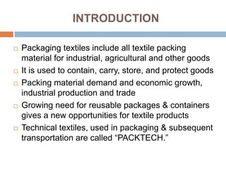 Packaging textiles | PPTX