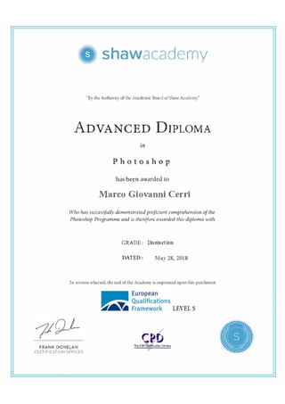 Advanced Diploma in Photoshop | PDF