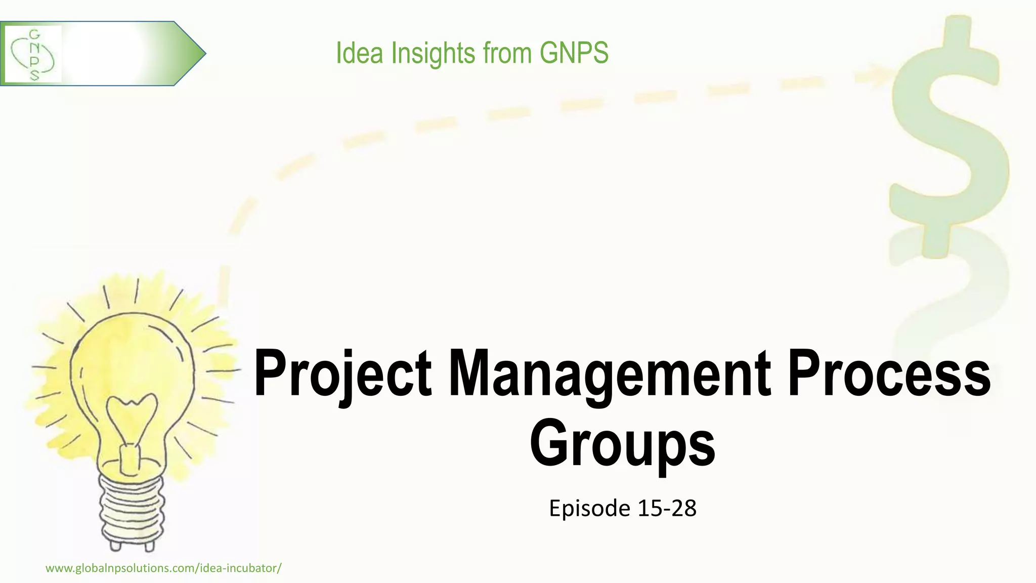 1528 project management process groups | PPTX