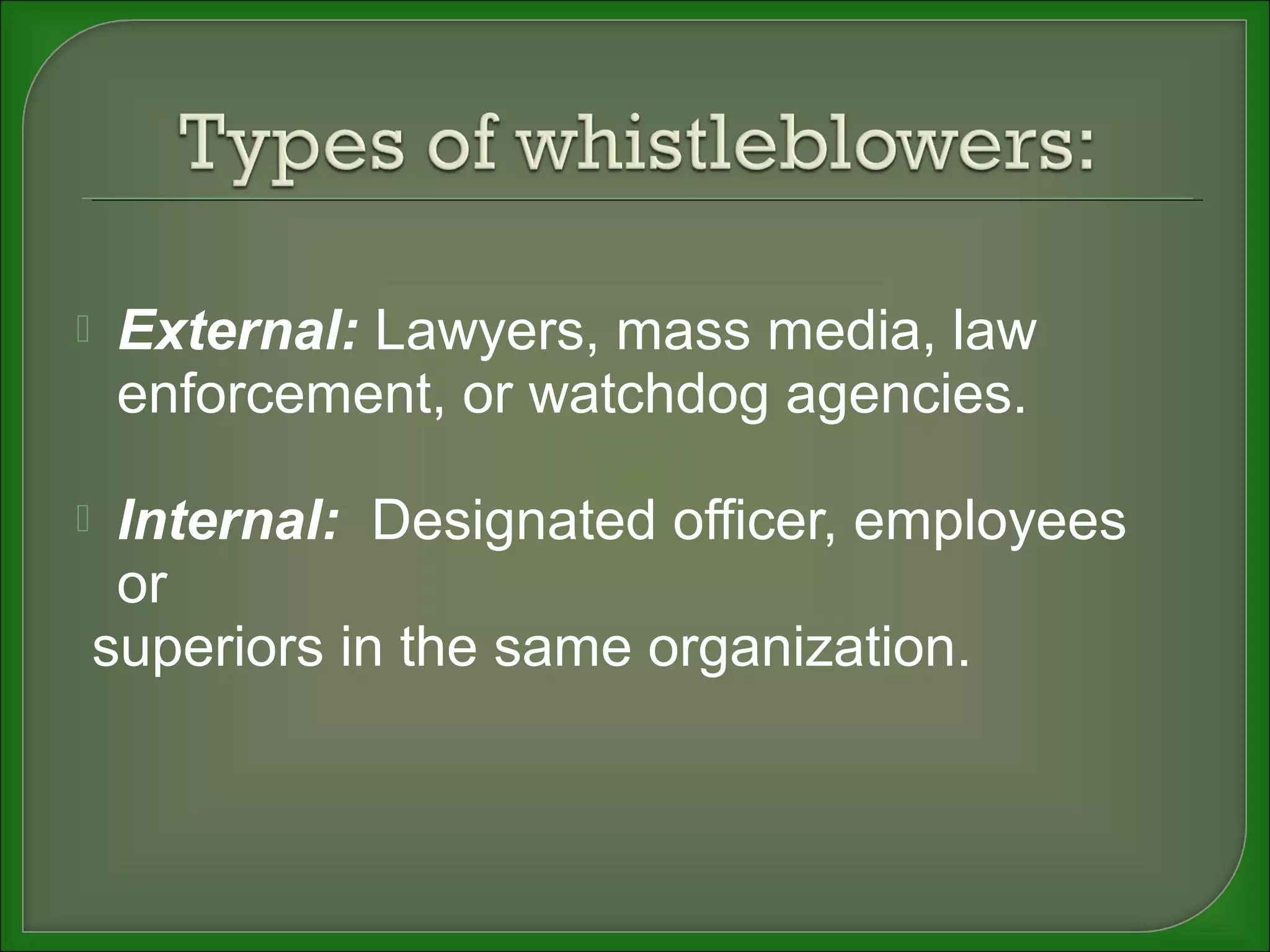 Whistleblowing management | PPT