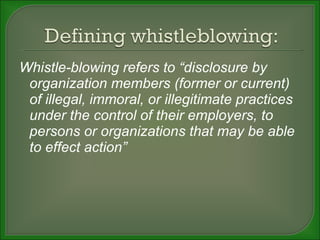 Whistleblowing management | PPT