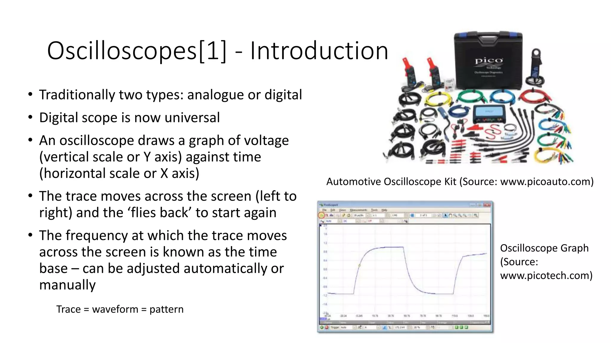 Oscilloscopes and Scan Tools | PPTX | Consumer Electronics | Technology ...