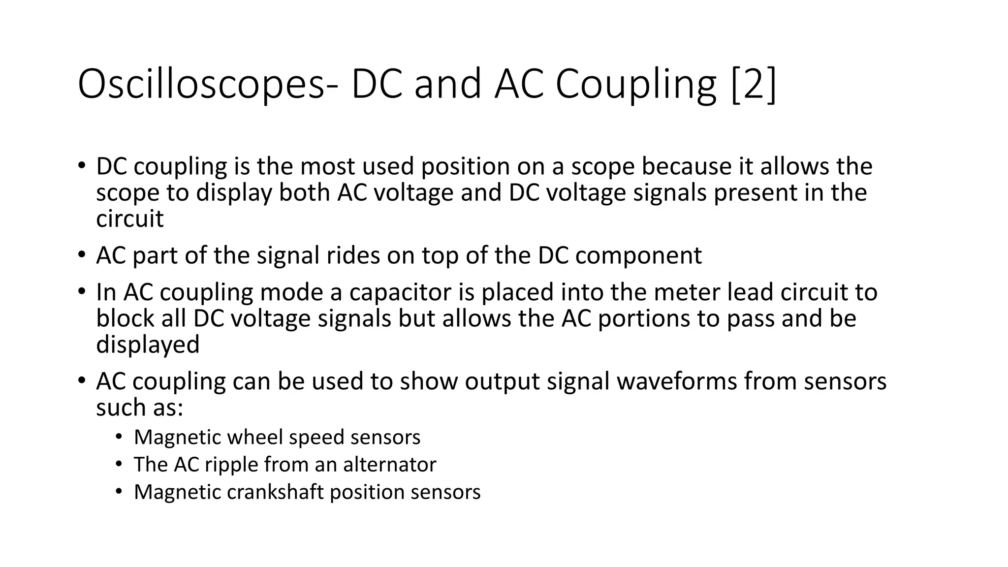 Oscilloscopes And Scan Tools Pptx Consumer Electronics Technology And Computing