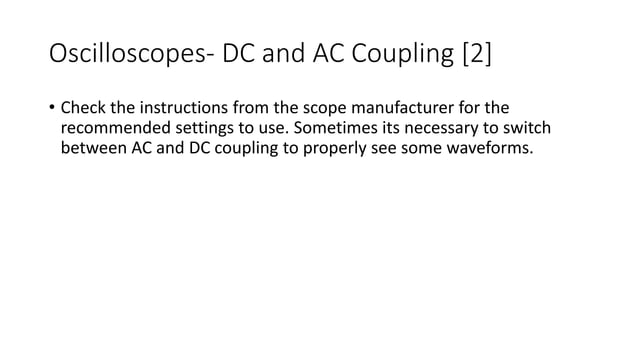 Oscilloscopes and Scan Tools | PPTX | Consumer Electronics | Technology & Computing