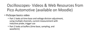 Oscilloscopes and Scan Tools | PPTX