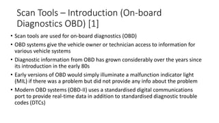 Oscilloscopes and Scan Tools | PPTX