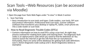 Oscilloscopes and Scan Tools | PPTX
