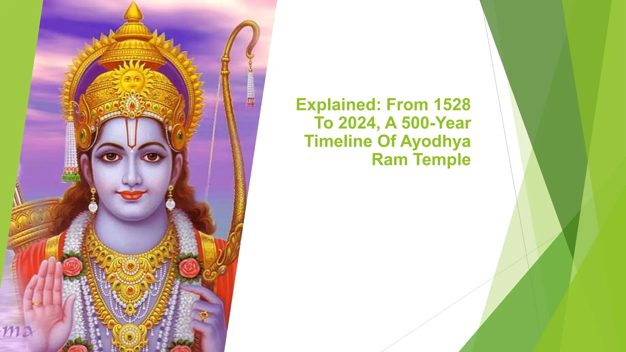 Explained: From 1528 To 2024, A 500-Year Timeline Of Ayodhya Ram Temple ...