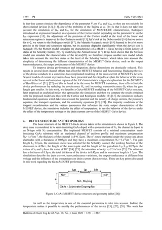 Temperature dependent analytical model for submicron GaAs-MESFET | PDF