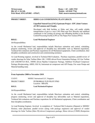 M.Saravanan - Resume | DOC