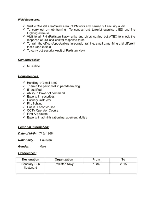 SALEEM CV 01 | PDF | Free Download