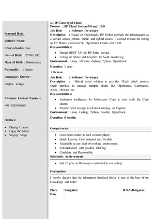 venkat resume | DOCX