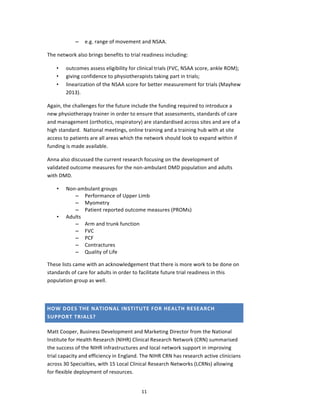 National_Workshop_on_DMD_Clinical_Trial_Capacity_Summary_31July15 | PDF