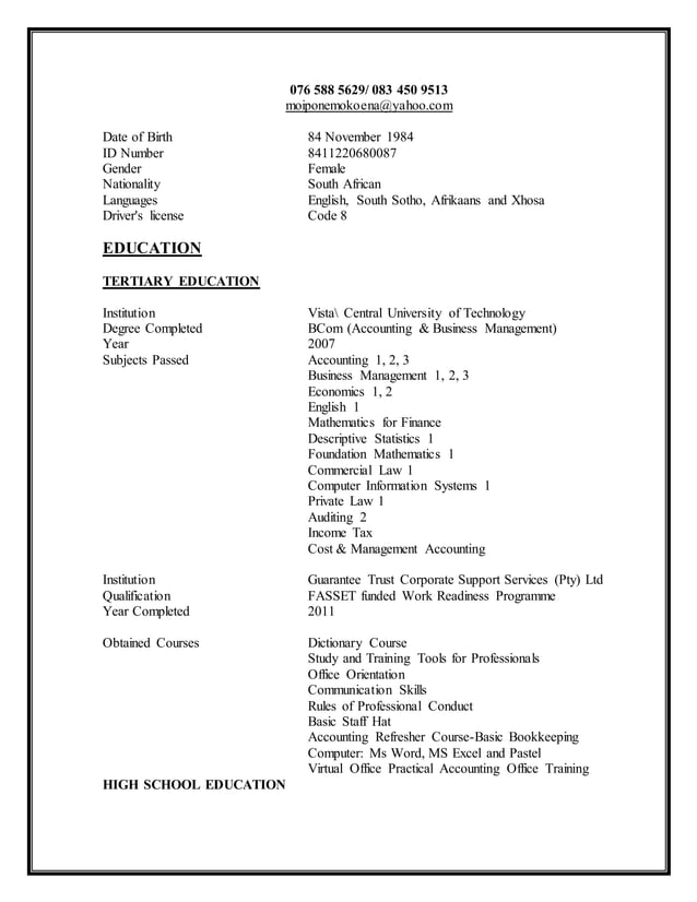 Latest copy cv | DOCX