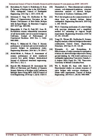 Investigation of Skew Curved Bridges in Combination with Skewed ...