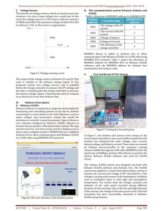 Monitoring and Control of Solar Power System using Reliance SCADA | PDF