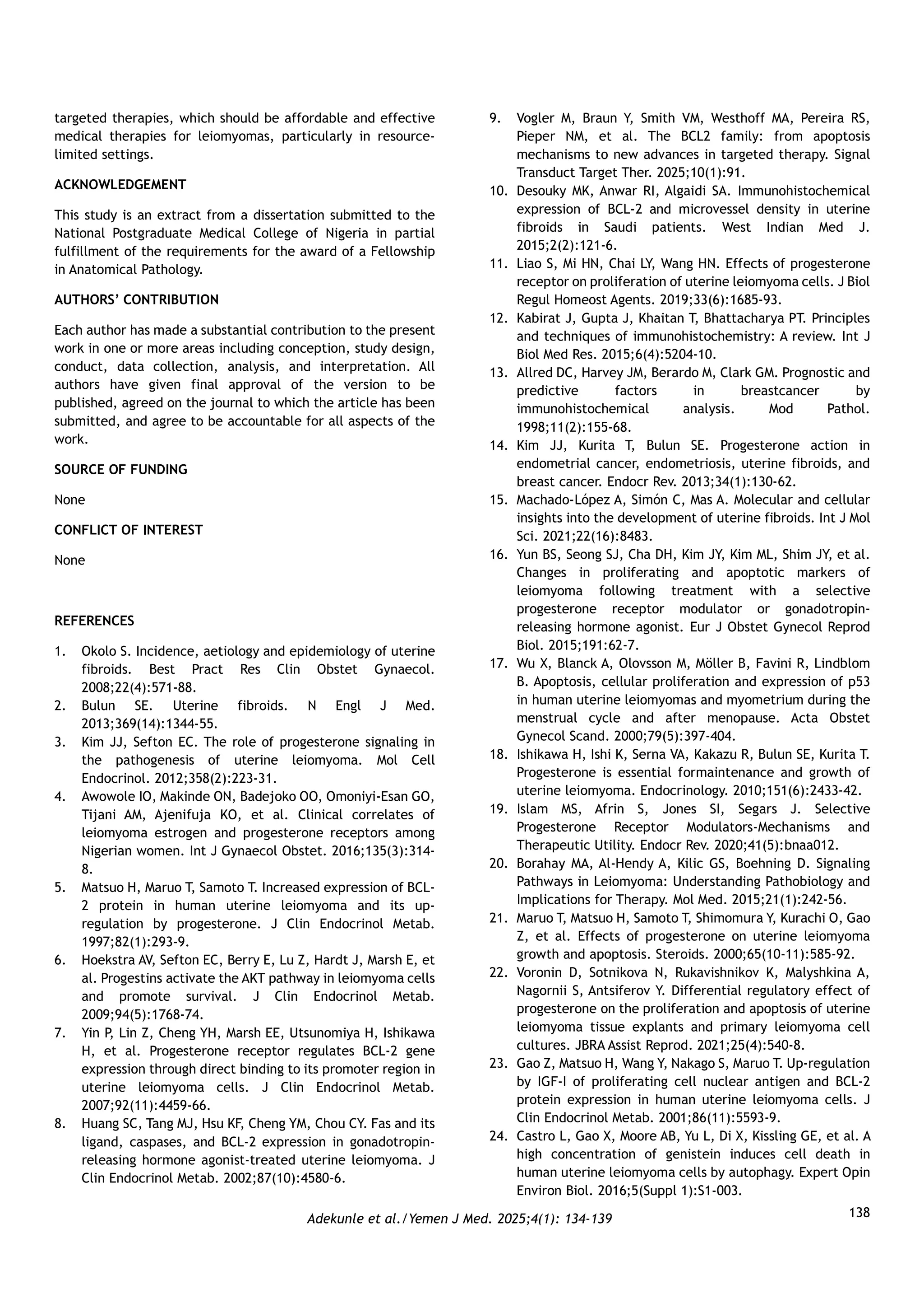 Immunohistochemical Expression of Progesterone Receptor and B-cell ...