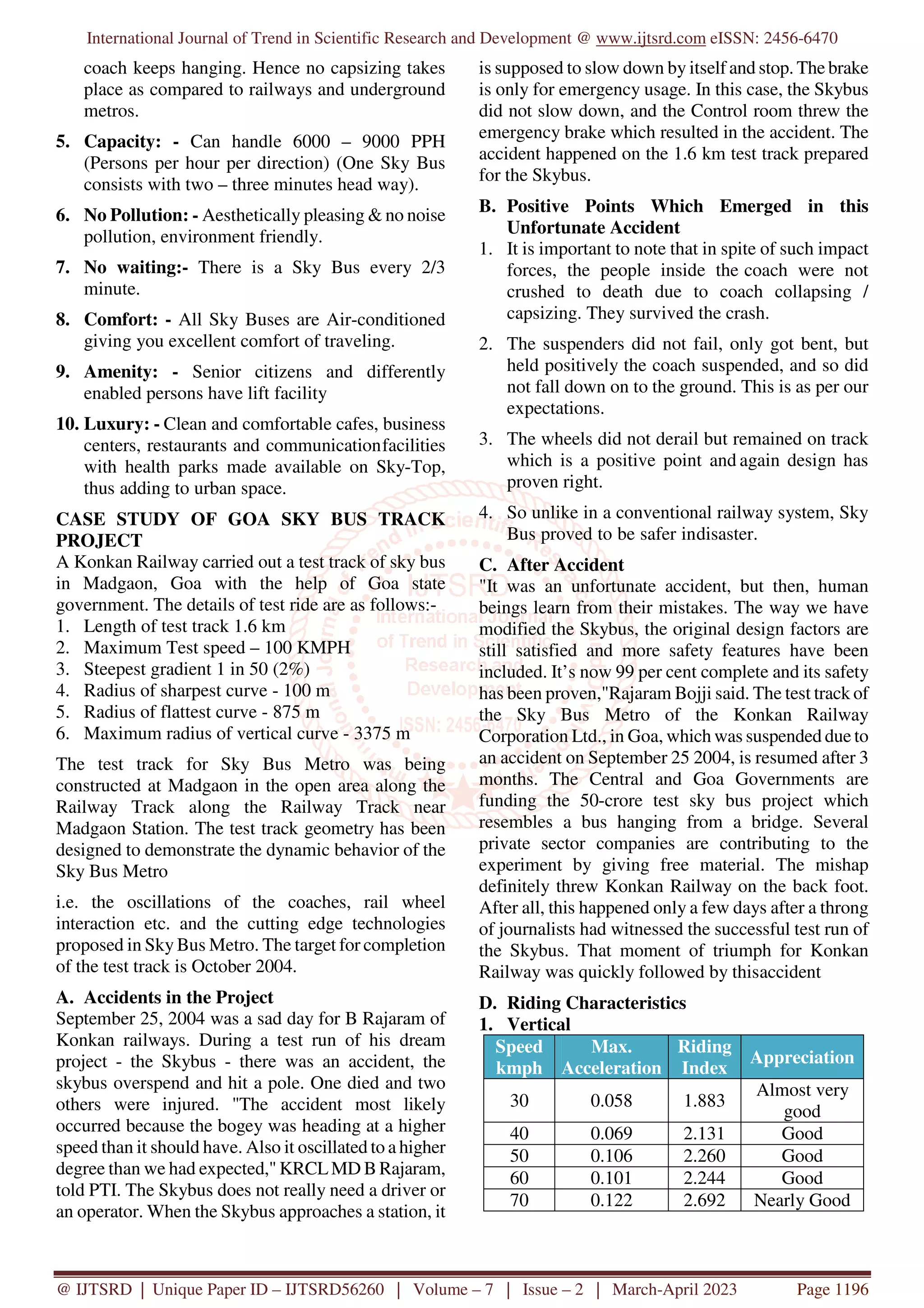 Sky Bus The Modern Transportation System | PDF