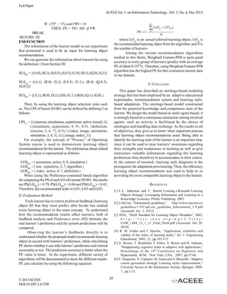 Ontology-based Semantic Approach for Learning Object Recommendation | PDF