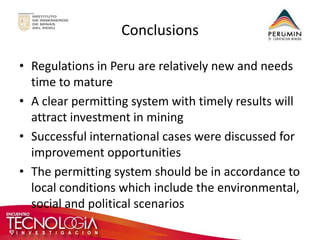 PERUMIN 31: Engineering permitting requirements for mining projects in ...