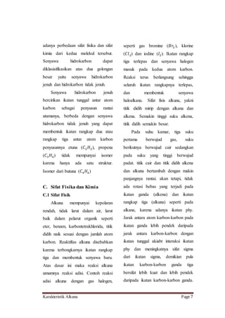 Karakteristik Alkuna | DOCX