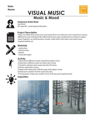 Music and Mood | PDF | Painting | Arts and Crafts