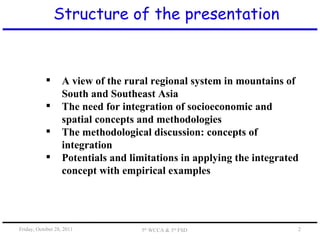 Assessing rural resources and livelihood development strategies ...
